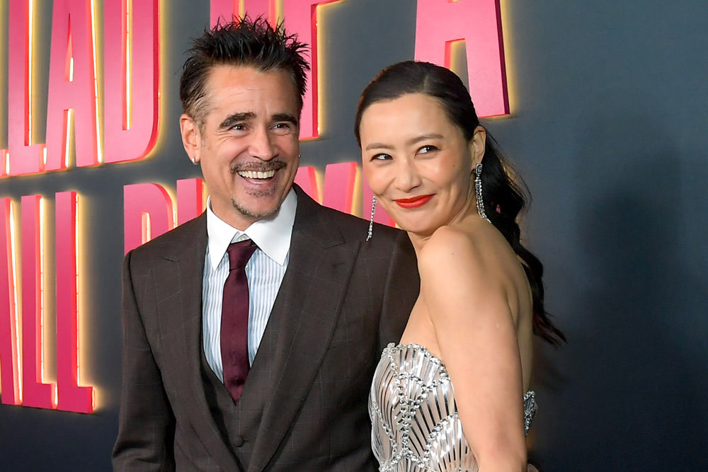 Colin Farrell and Fala Chen at the BALLAD OF A SMALL PLAYER Los Angeles ...