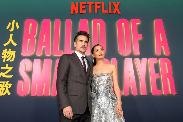 Colin Farrell and Fala Chen at the BALLAD OF A SMALL PLAYER Los Angeles ...