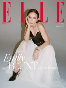 THE SMASHING MACHINE Star Emily Blunt Covers ELLE Magazine’s 2025 ...