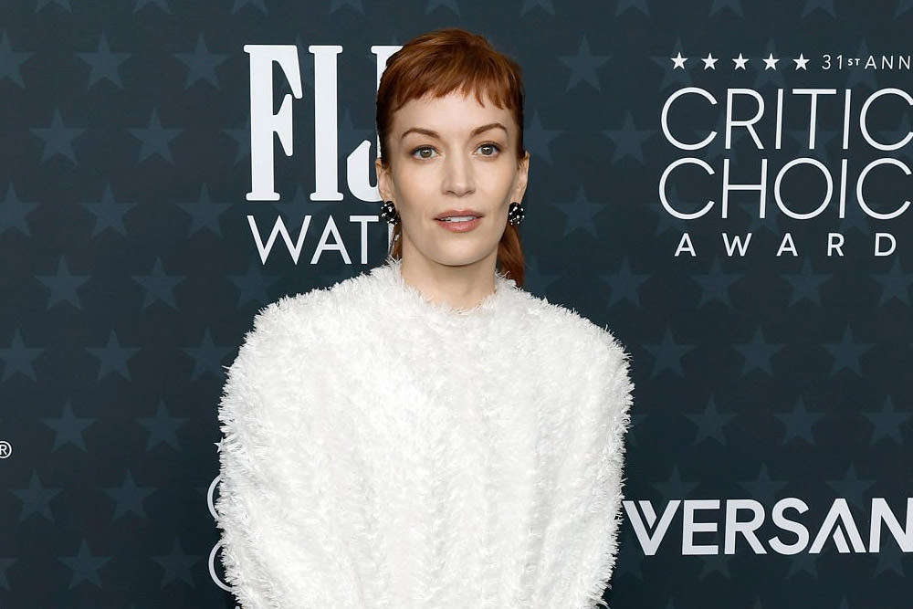 2026 Critics Choice Awards: SEVERANCE Star Britt Lower in Bottega ...