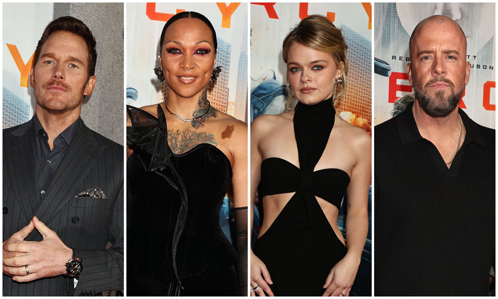 Chris Pratt, Kali Reis, Kylie Rogers, and Chris Sullivan at the MERCY ...