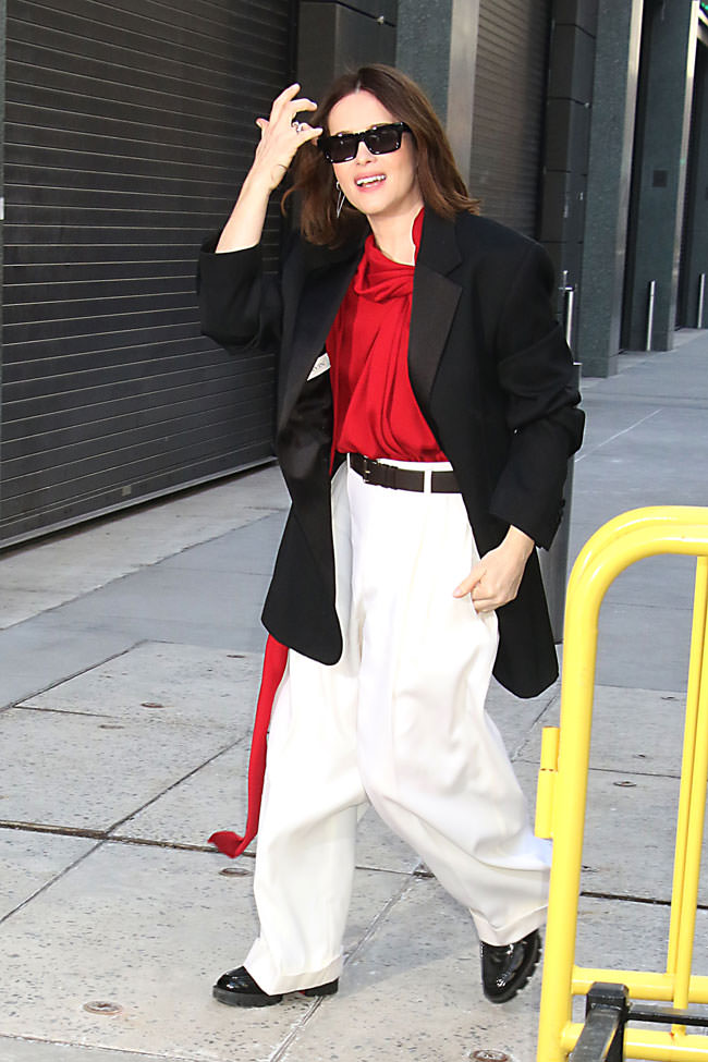 Style File: Claire Foy Promotes H IS FOR HAWK in New York - Tom + Lorenzo