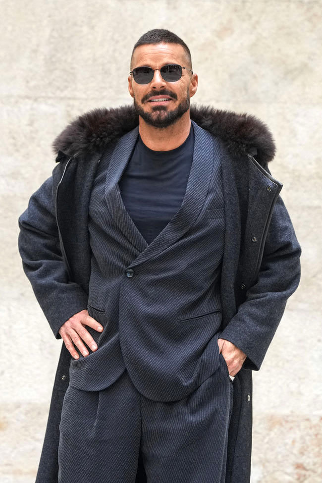 Milan Fashion Week Front Row: Giorgio Armani Fall 2026 Menswear Fashion ...