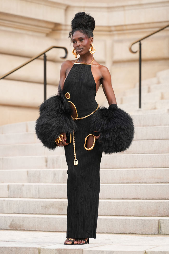 Paris Fashion Week Front Row: Jodie Turner-Smith at the Schiaparelli ...