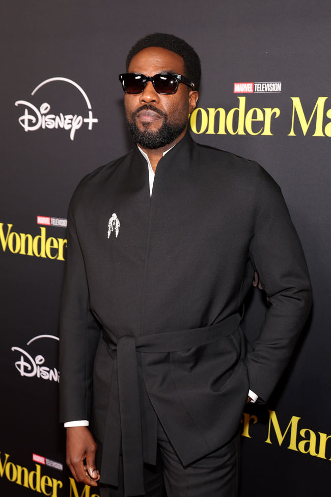 Yahya Abdul-Mateen II and Sir Ben Kingsley at the WONDER MAN Launch ...