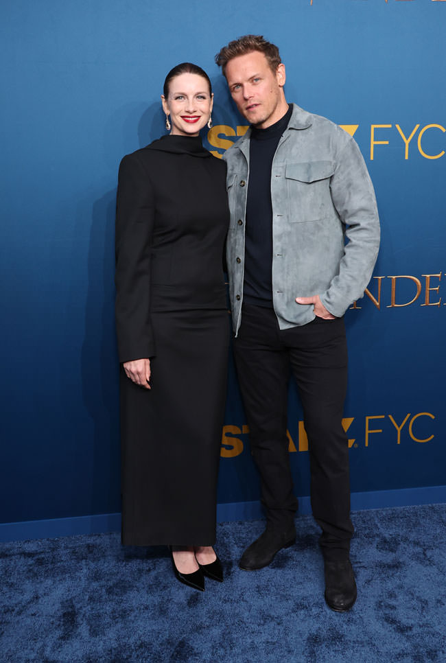 Caitriona Balfe and Sam Heughan at the OUTLANDER Los Angeles FYC Event ...