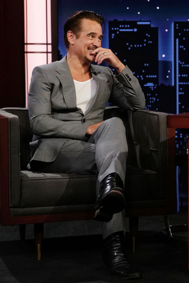 Colin Farrell Promotes Season 2 of SUGAR on JIMMY KIMMEL LIVE! - Tom ...