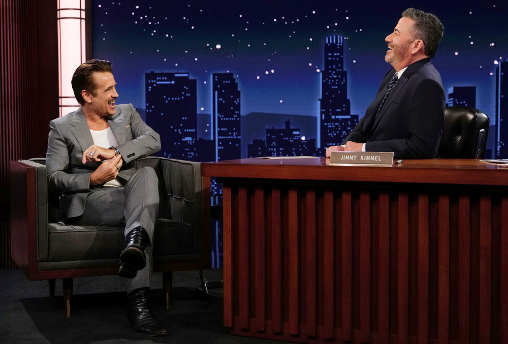 Colin Farrell Promotes Season 2 of SUGAR on JIMMY KIMMEL LIVE! - Tom ...
