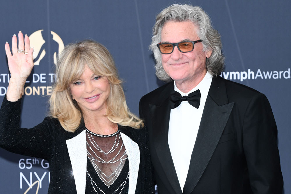 Goldie Hawn and Kurt Russell at the 2026 Monte-Carlo Television ...
