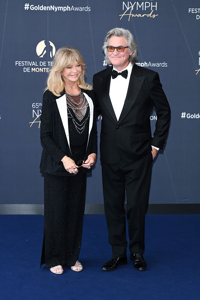 Goldie Hawn and Kurt Russell at the 2026 Monte-Carlo Television ...