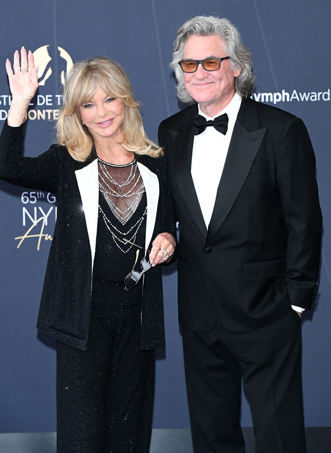 Goldie Hawn and Kurt Russell at the 2026 Monte-Carlo Television ...