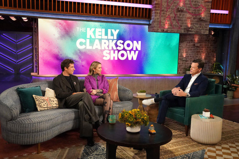 Josh O'Connor and Emily Blunt Promote DISCLOSURE DAY on THE KELLY ...